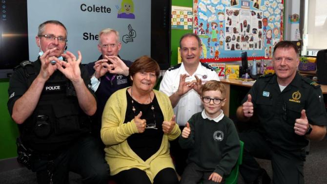 Omagh Integrated pupils learn sign language in support of hearing ...